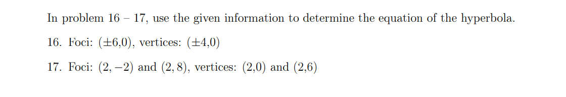 Solved In problem 16-17, use the given information to | Chegg.com