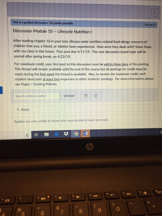 Solved is a graded discussion: 10 points possible due Apr 15 | Chegg.com