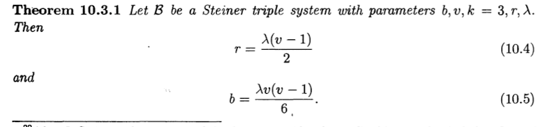 Solved 1. Suppose a Steiner triple system on v varieties | Chegg.com