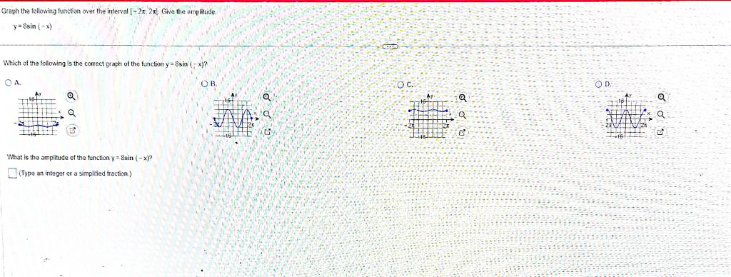 Solved Graph the following function over the interval | Chegg.com