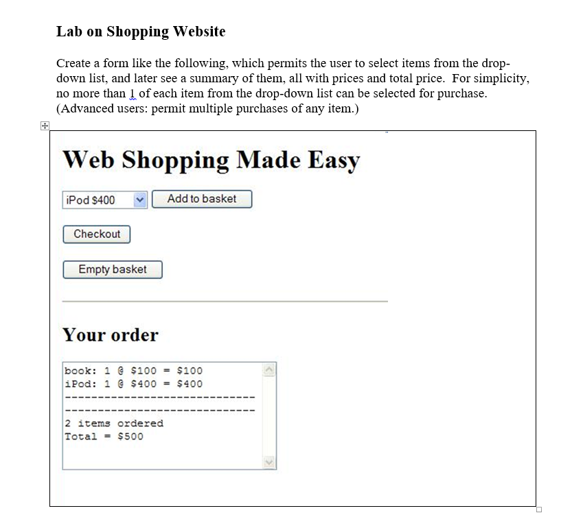 Solved Please write this in simple HTML and javascript. | Chegg.com