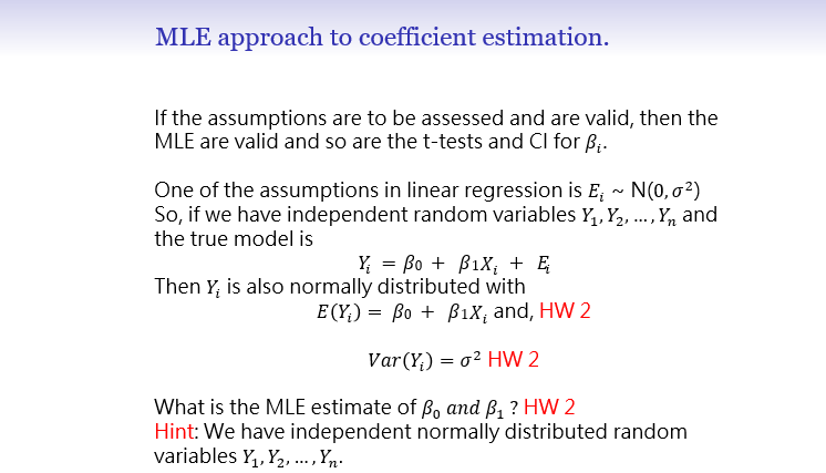 Solved MLE approach to coefficient estimation. If the | Chegg.com