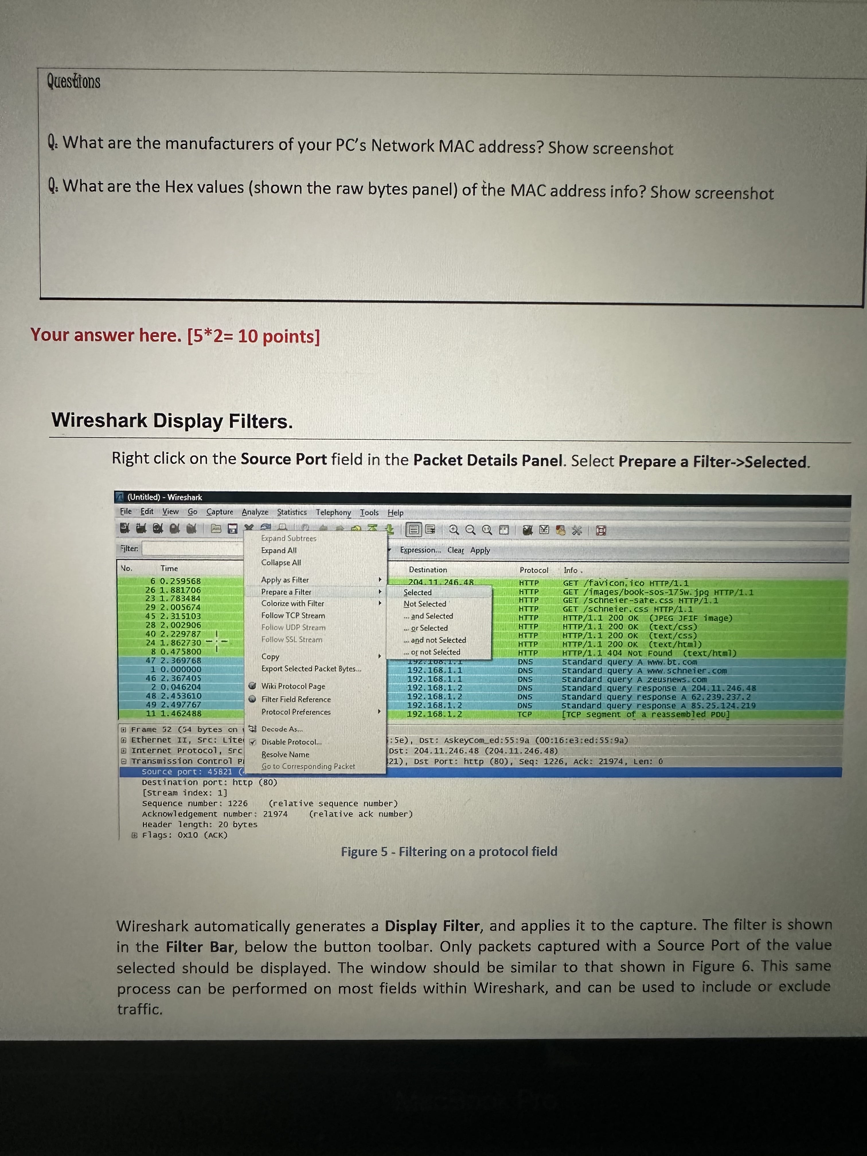 Solved Packet Capture Packet Sniffing A Packet Sniffer Is