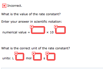 Solved Review Problem 13.067 The following data were | Chegg.com