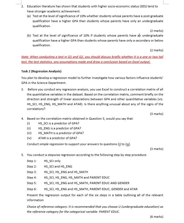 Assessment Item 2: Research Report (2019 S2) | Chegg.com