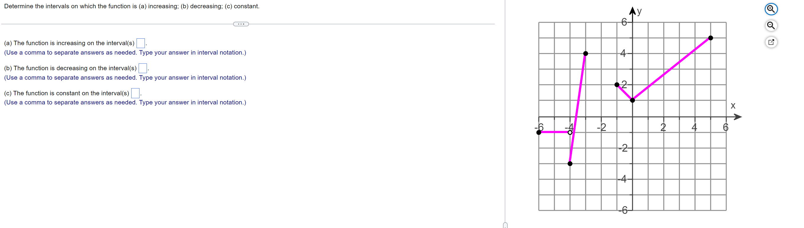 Solved For the piecewise function, find the values | Chegg.com