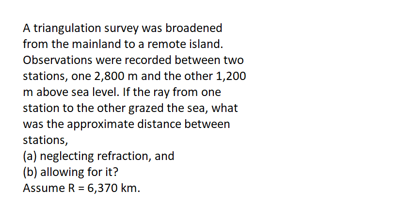 Solved A triangulation survey was broadened from the | Chegg.com