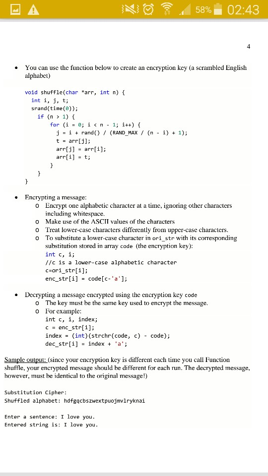 Solved NO. 58% 02:42 Introduction to C - Programming | Chegg.com