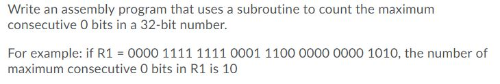 Solved Write an assembly program that uses a subroutine to | Chegg.com