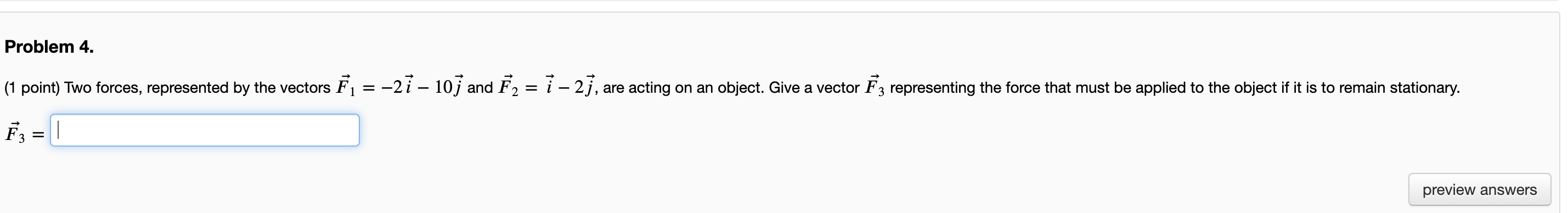 Solved Problem 4. F3= preview answers | Chegg.com
