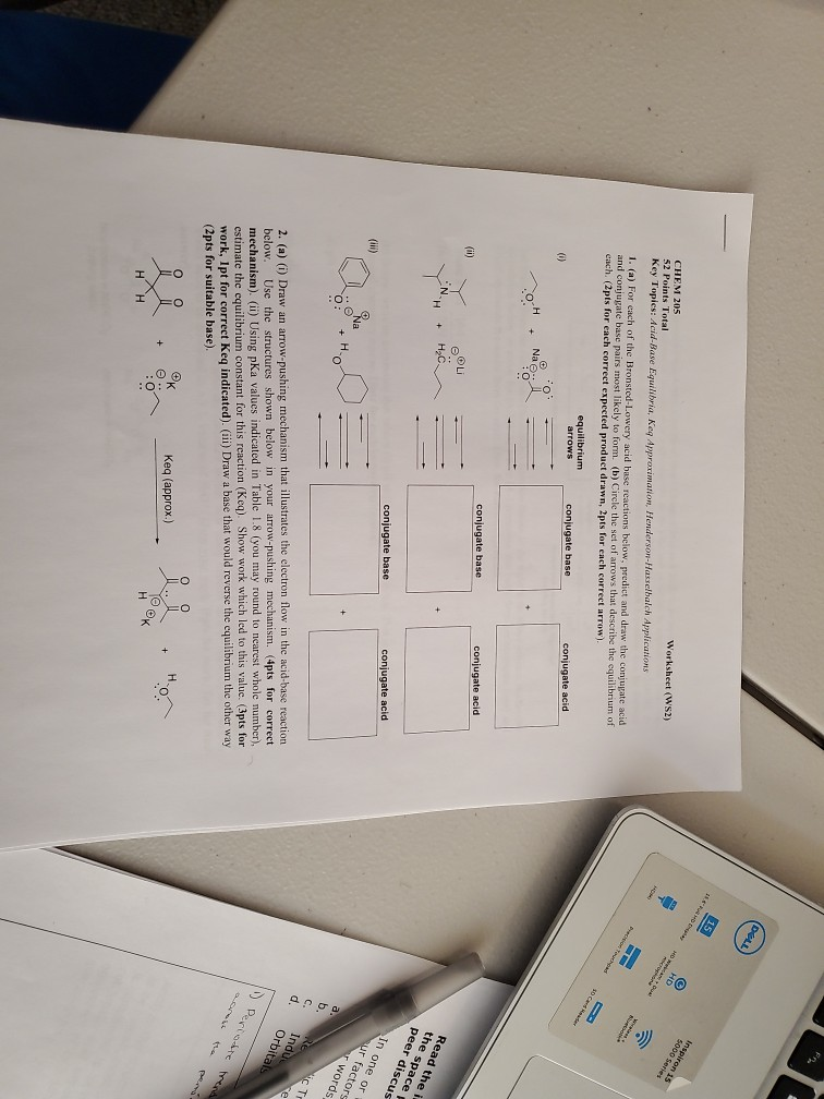 Solved 5000 Series CHEM 205 Worksheet (WS2) 52 Points Total | Chegg.com