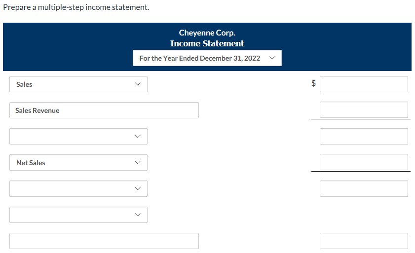 Solved In its income statement for the year ended December | Chegg.com