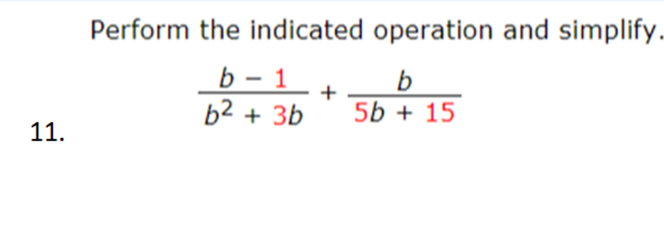 Solved Perform the indicated operation and simplify. b2 3b | Chegg.com