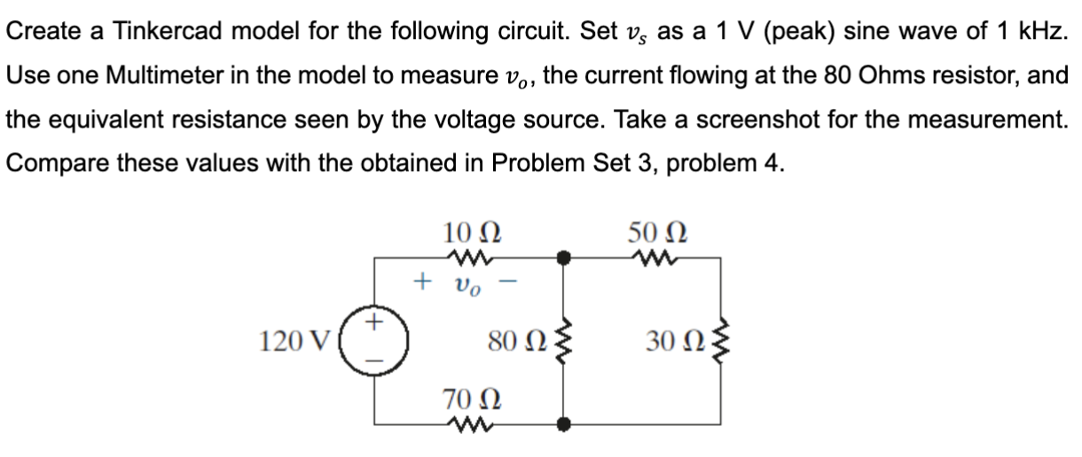 Solved Create a Tinkercad model for the following circuit. | Chegg.com
