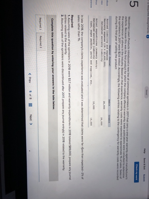 Solved Help Save & Exit Submit 5 Woodmier Lawn defects. s | Chegg.com