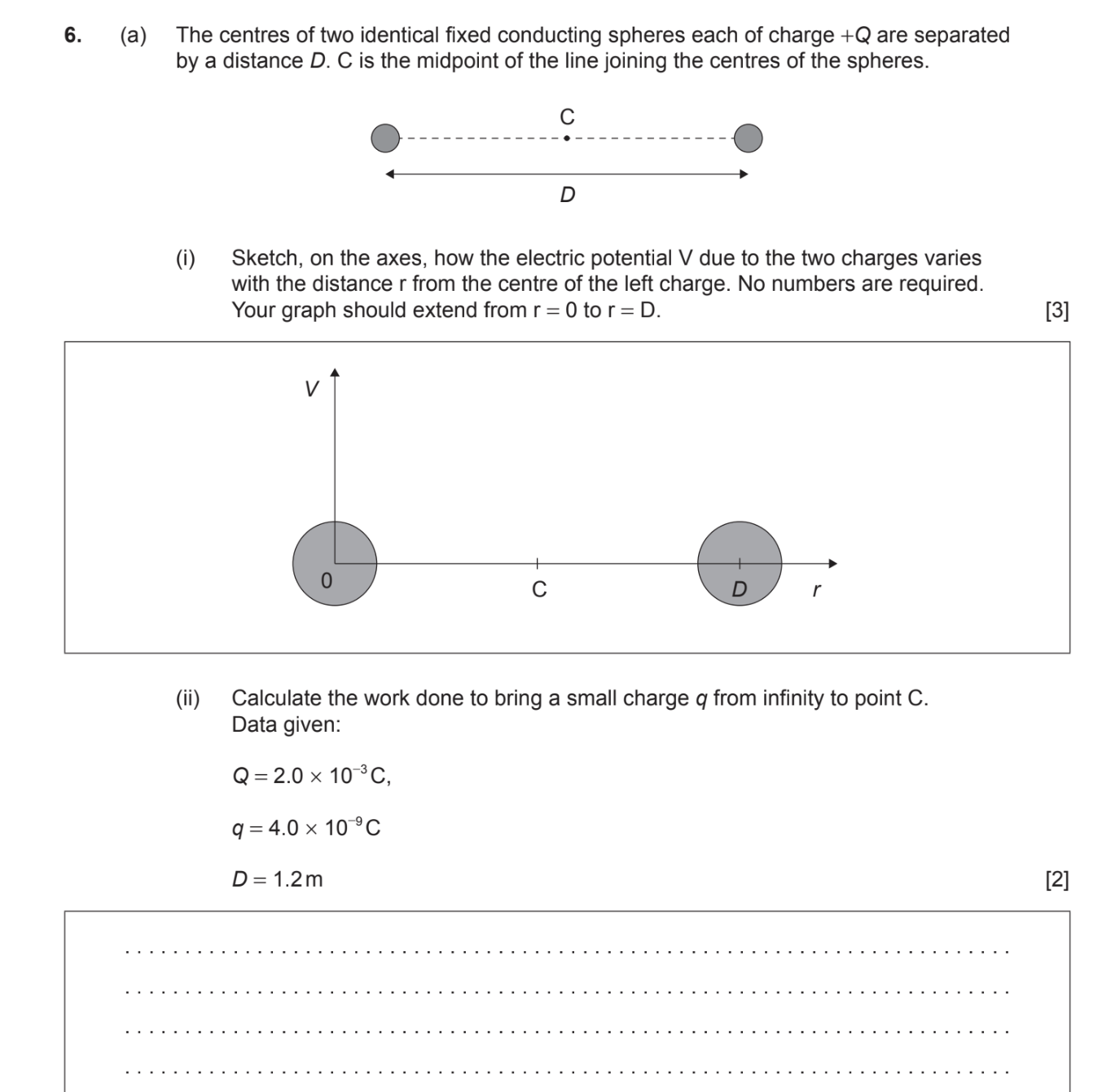 Solved (a) The centres of two identical fixed conducting | Chegg.com