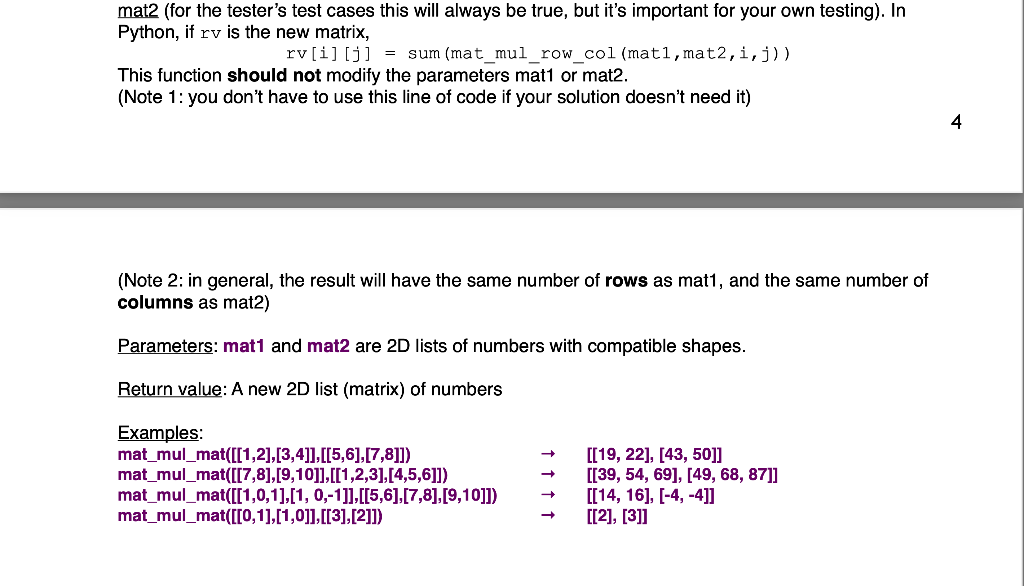 Solved Functions The following are the functions you must | Chegg.com