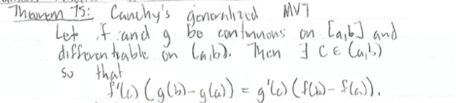Solved 3. (3 points) Prove Cauchy's generalized MVT (Theorem | Chegg.com