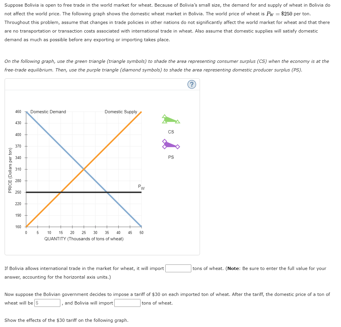 Solved Use the grey line (star symbol) to indicate the | Chegg.com
