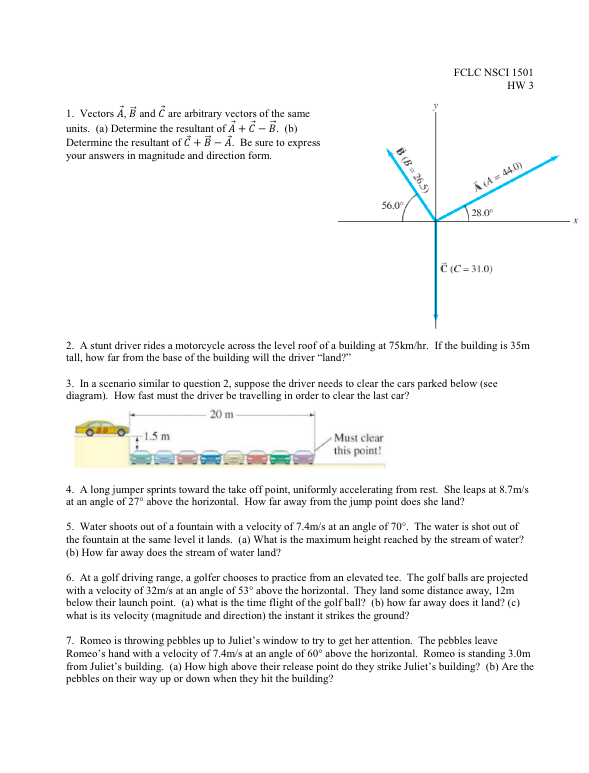 1. Vectors A,B and C are arbitrary vectors of the | Chegg.com