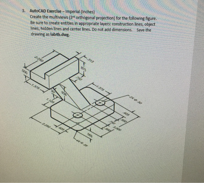 Solved Autocad class.Please show how to complete the final | Chegg.com