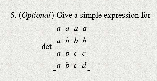 Solved (Optional) ﻿Give a simple expression | Chegg.com