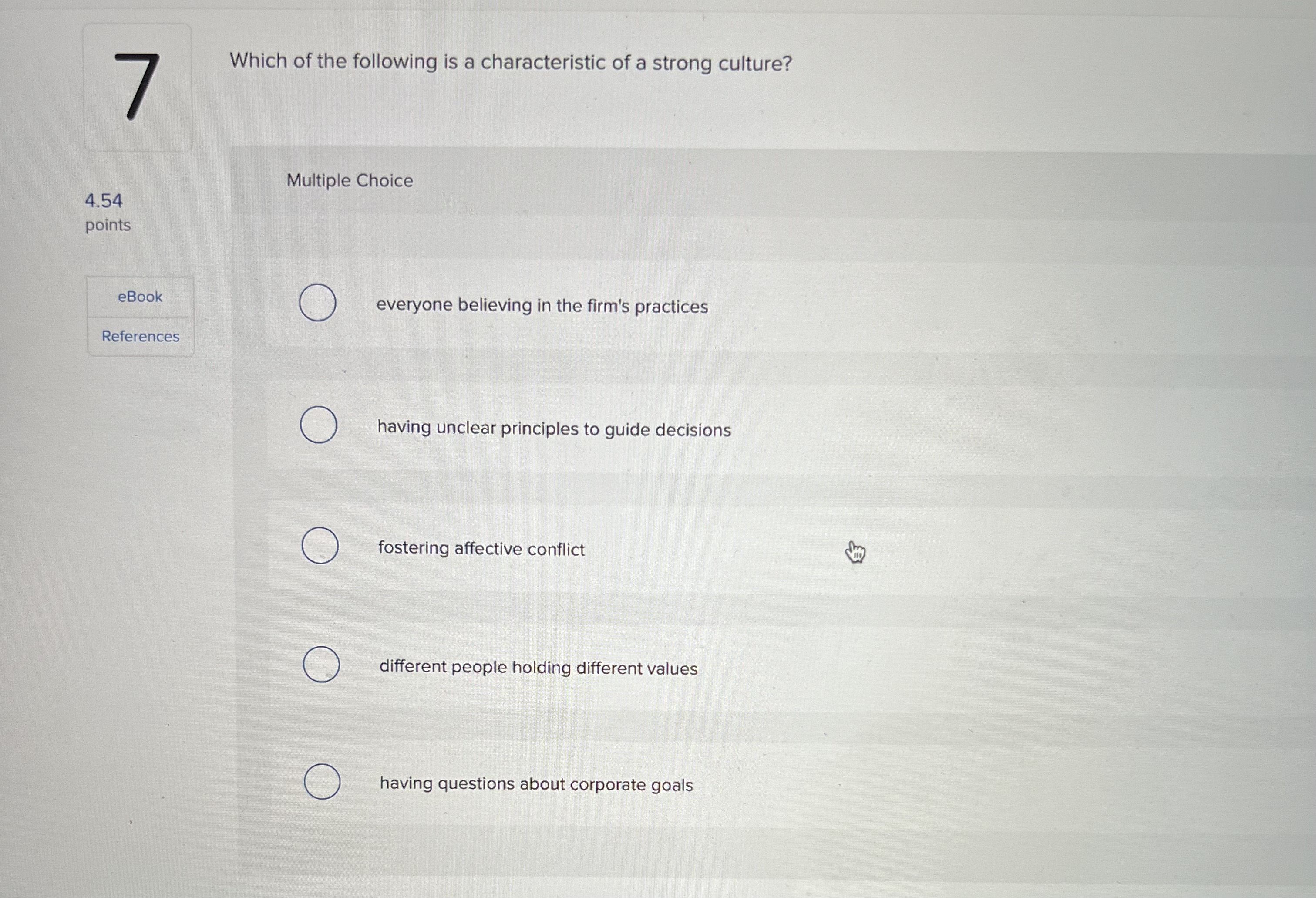 Solved Which of the following is a characteristic of a | Chegg.com