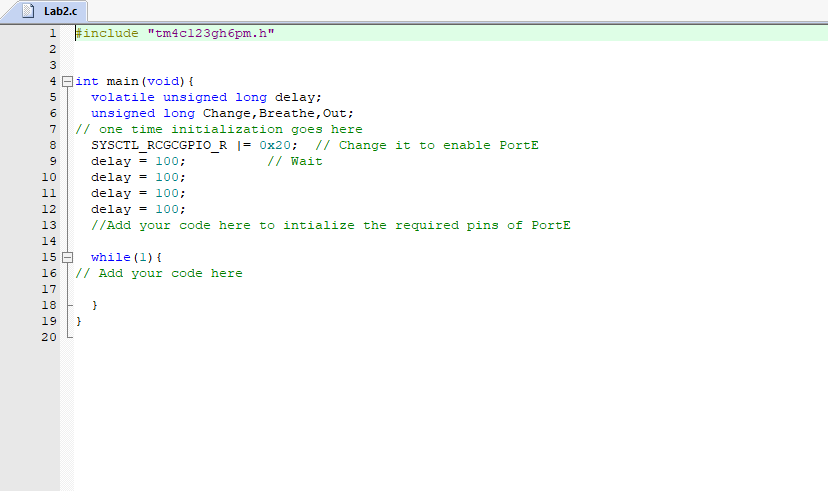 Solved #include "tm4c123gh6pm.h"int main(void){ | Chegg.com