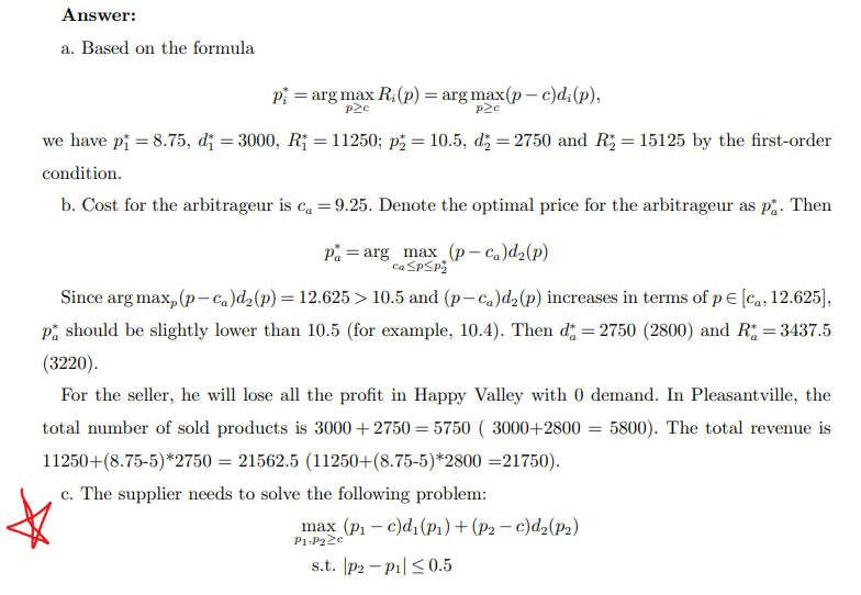 Solved How is the answer at Part C derived, please show the | Chegg.com