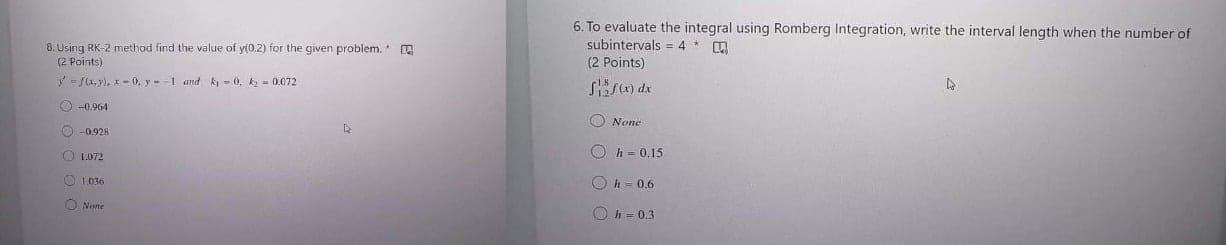 Solved 8. Using RK-2 method find the value of y(0.2) for the | Chegg.com
