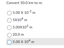 Solved Change 2.0×103 cm/s into km/h 7200 km/h72 km/h7.2 | Chegg.com