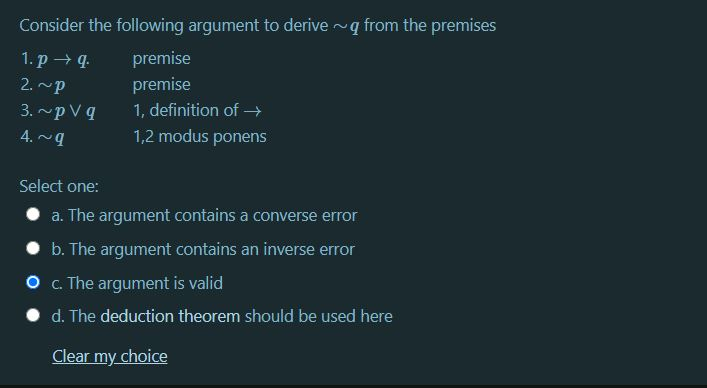Solved Consider the following argument to derive from the | Chegg.com