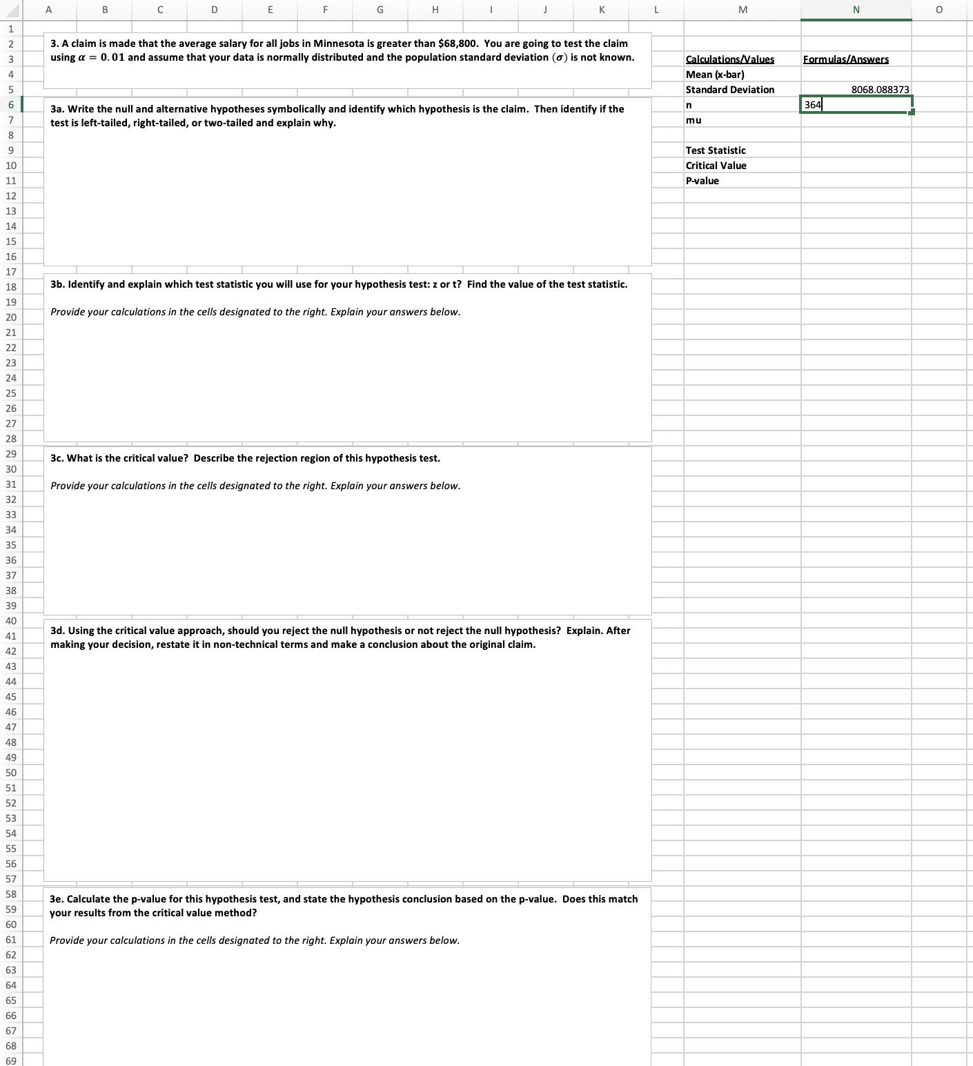 Please include excel functions so I can understand | Chegg.com
