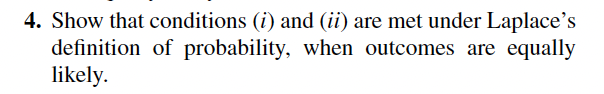 Solved Show that conditions ( i ) and (ii) are met under | Chegg.com