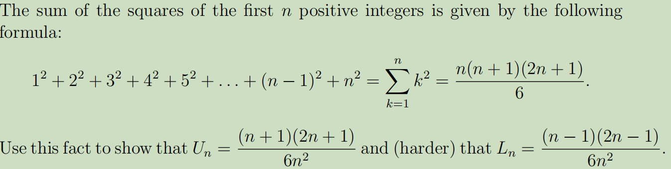 Solved The function is as below: How to find the upper sum | Chegg.com