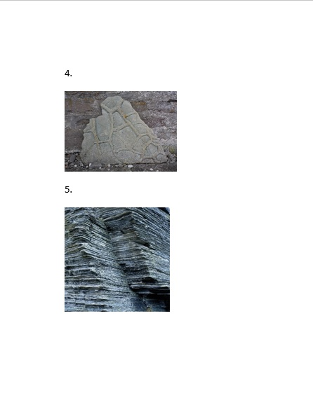 Solved Sedimentary structures: For the following pictures of | Chegg.com