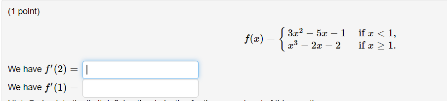 Solved For the piecewise function, find the following values | Chegg.com