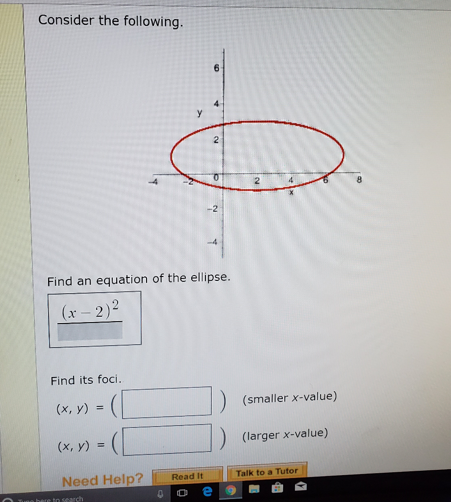 Solved Consider the following. Find an equation of the | Chegg.com
