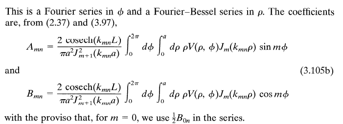 Solved The solution of the Laplace equation in cylindrical | Chegg.com