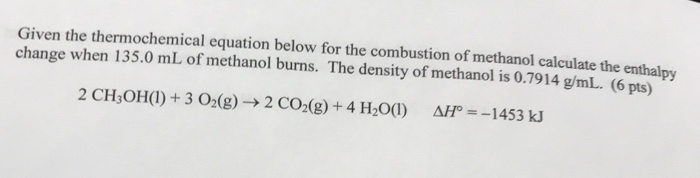 Solved Given the thermochemical equation below for the | Chegg.com