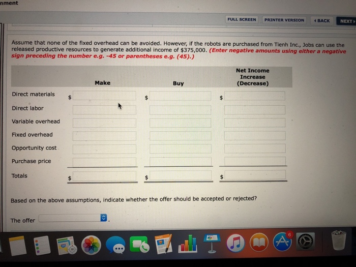 Solved | FULL SCREEN PRINTER VERSION ·BACK Exercise 21-6 | Chegg.com