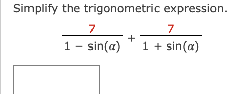 Solved Simplify the trigonometric expression. 1 + sin(y) 1 + | Chegg.com