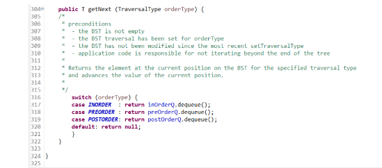 Solved Change/complete the BSTIterator.java class so that an | Chegg.com
