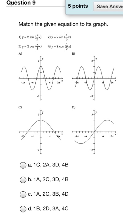 Solved Question 9 5 points Save Answ Match the given | Chegg.com