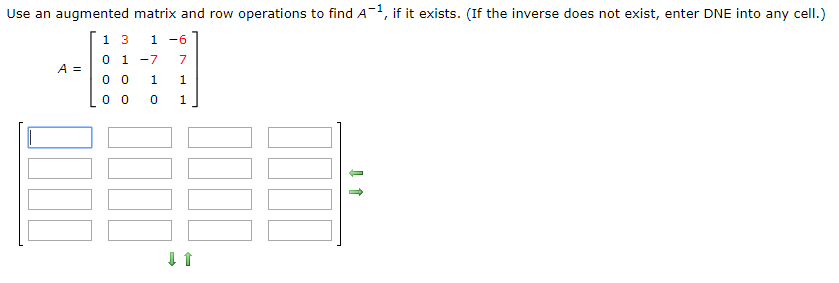 Solved Use an augmented matrix and row operations to find | Chegg.com