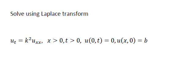 Solved Solve using Laplace transform | Chegg.com