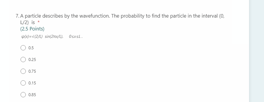 Solved 7. A particle describes by the wavefunction. The | Chegg.com