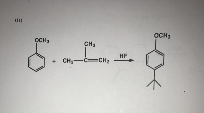 Solved OCH3 OCH3 CH3 HF | Chegg.com