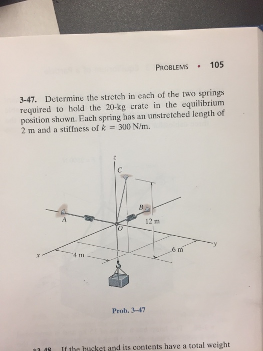 Solved PROBLEMS105 3-47. Determine the stretch in each of | Chegg.com