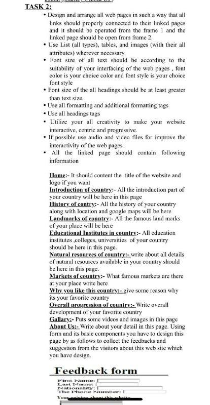 [Solved]: Please answer the following questions using HT